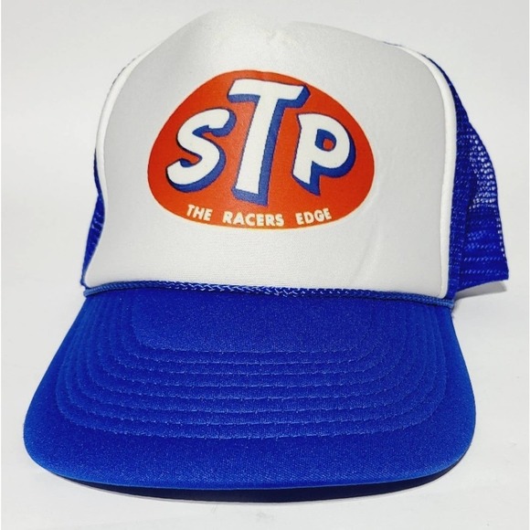STP | Accessories | Vintage Stp Racing Team Mesh Trucker Hat Red White ...